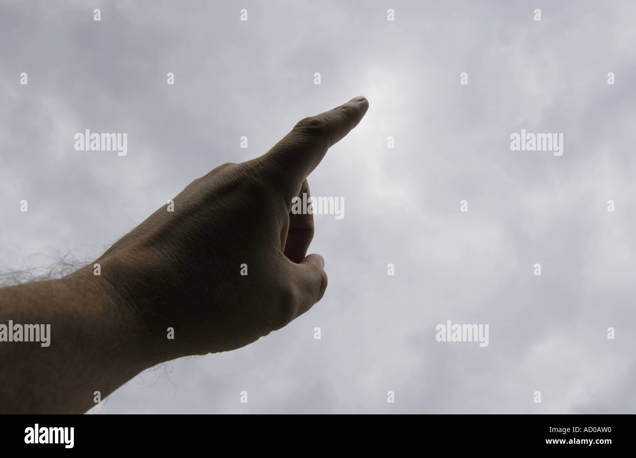 caucasian hand upwards up sky colour color horizontal concept hope ...