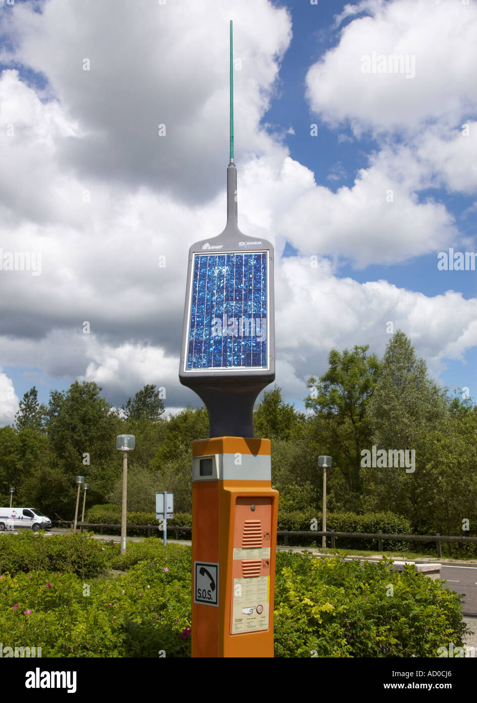 solar panel generating electricity supply for motorway autoroute ...