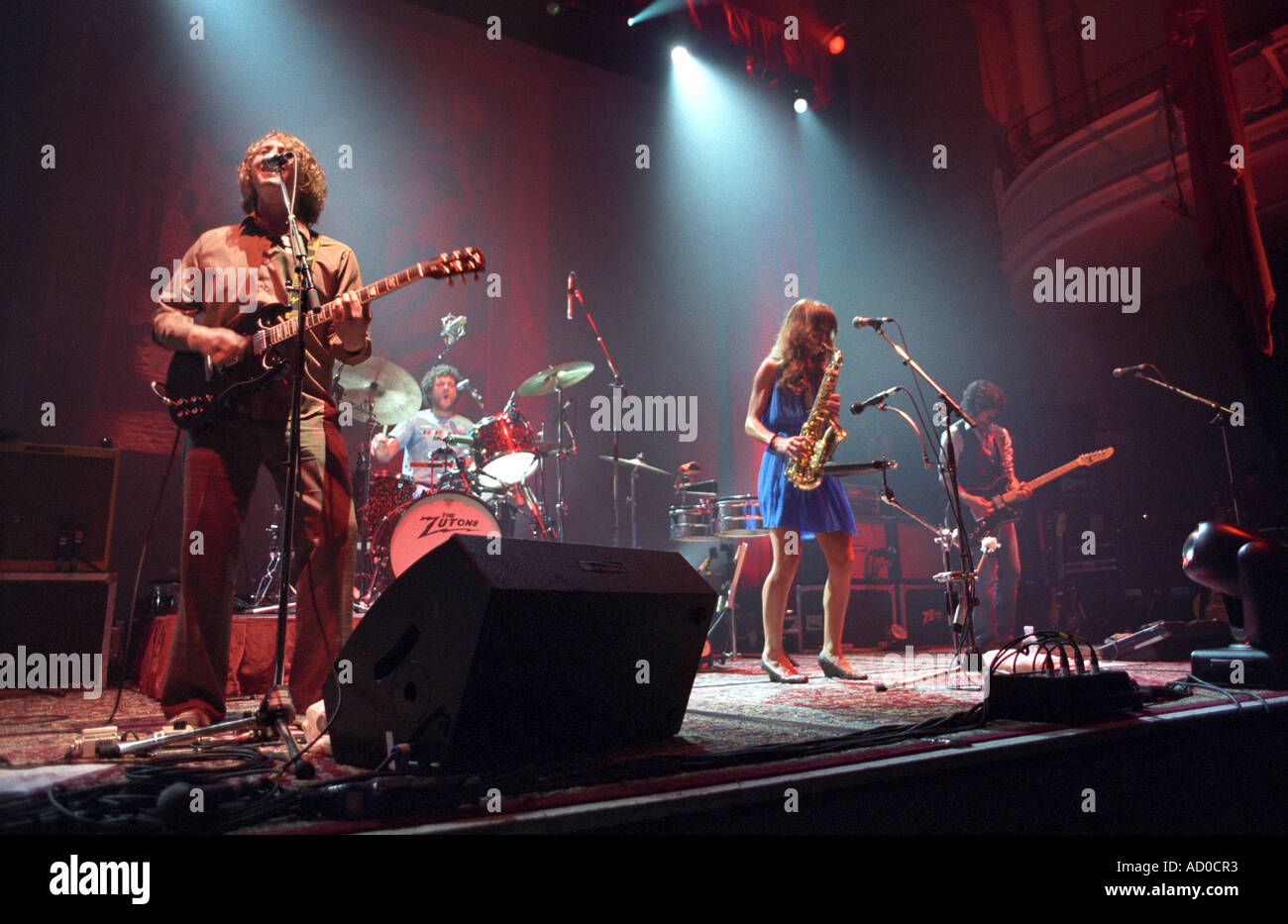 The Zutons in concert, Victoria Hall, Stoke, UK, 2006 Stock Photo - Alamy