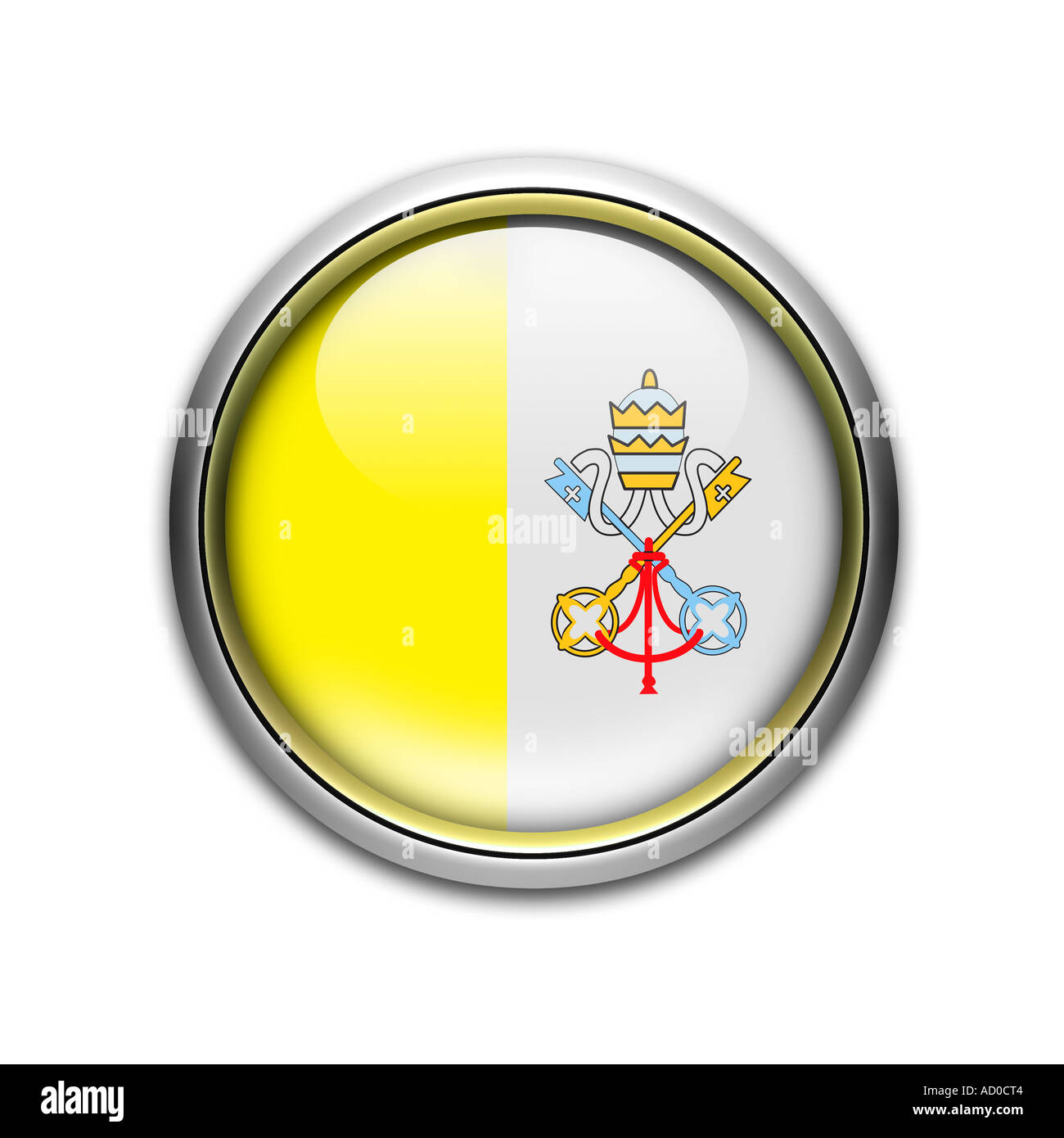 Vatican City ( the Holy See ) flag Stock Photo - Alamy