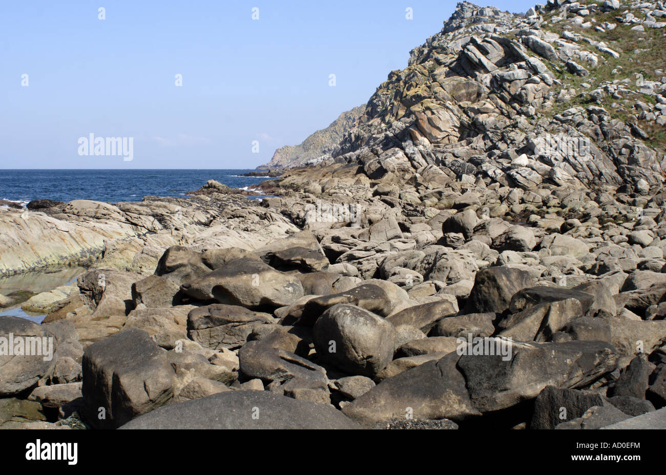 Praia das Rodas and O Lago, Cies Archipelago, Spain Stock Photo - Alamy