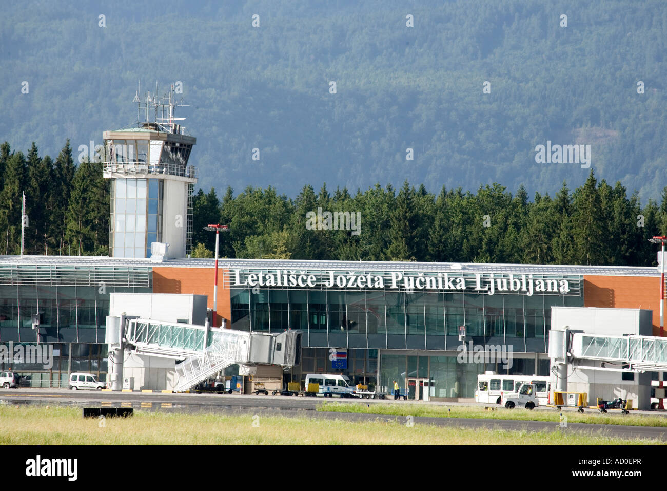 Ljubljana Joze Pucnik airport, Brnik, Slovenia Stock Photo - Alamy
