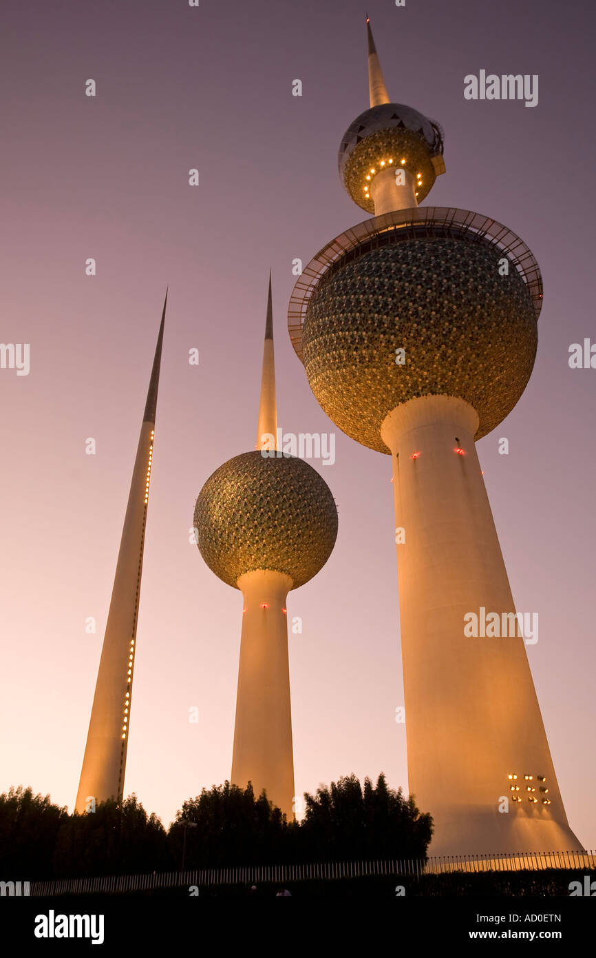 Kuwait Towers Kuwait Stock Photo - Alamy
