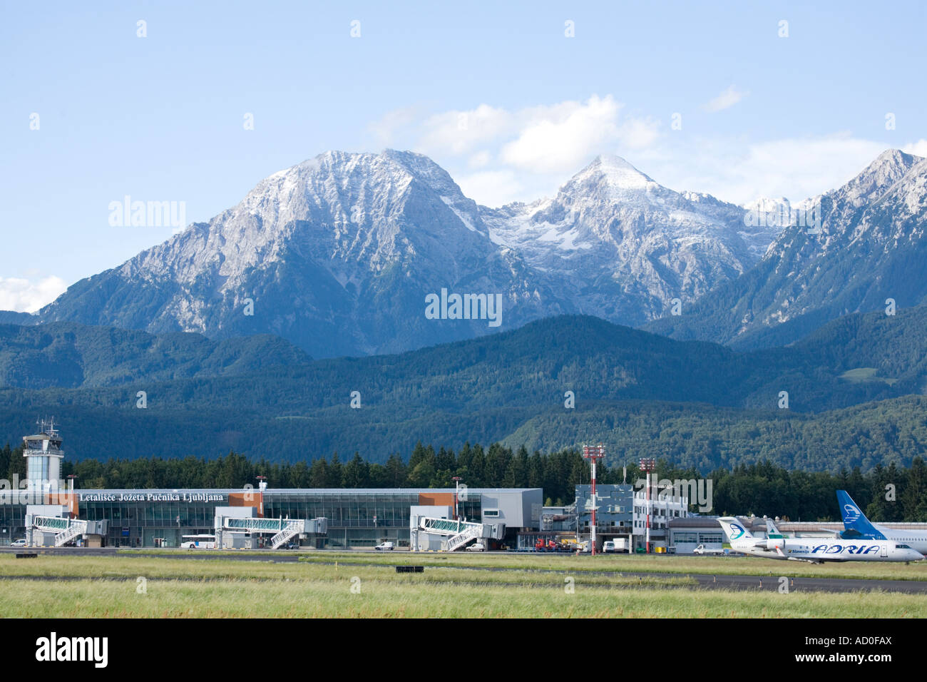 Ljubljana Joze Pucnik airport, Brnik, Slovenia Stock Photo - Alamy