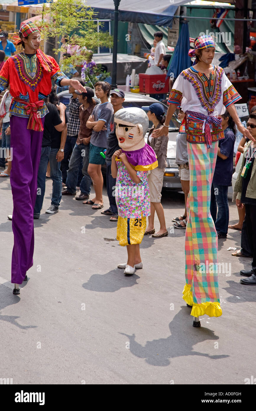 Songkran parade Khao San Road Bangkok Thailand Stock Photo - Alamy