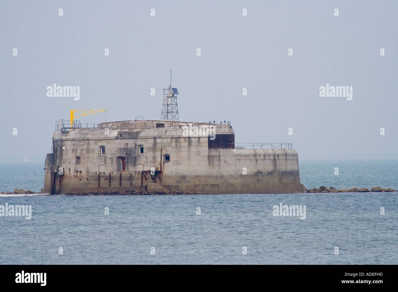 St Helens Fort - Solent Stock Photo - Alamy