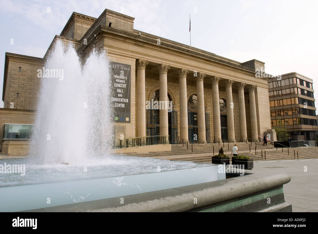 Facade of Sheffield City Hall Stock Photo - Alamy