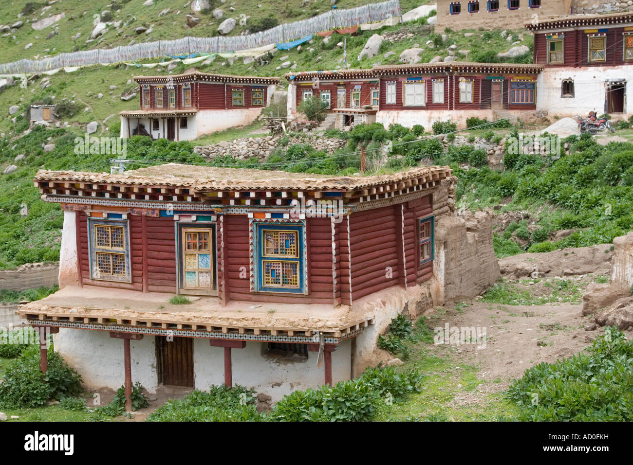 A rustic Tibetan house in Sichuan, China Stock Photo - Alamy