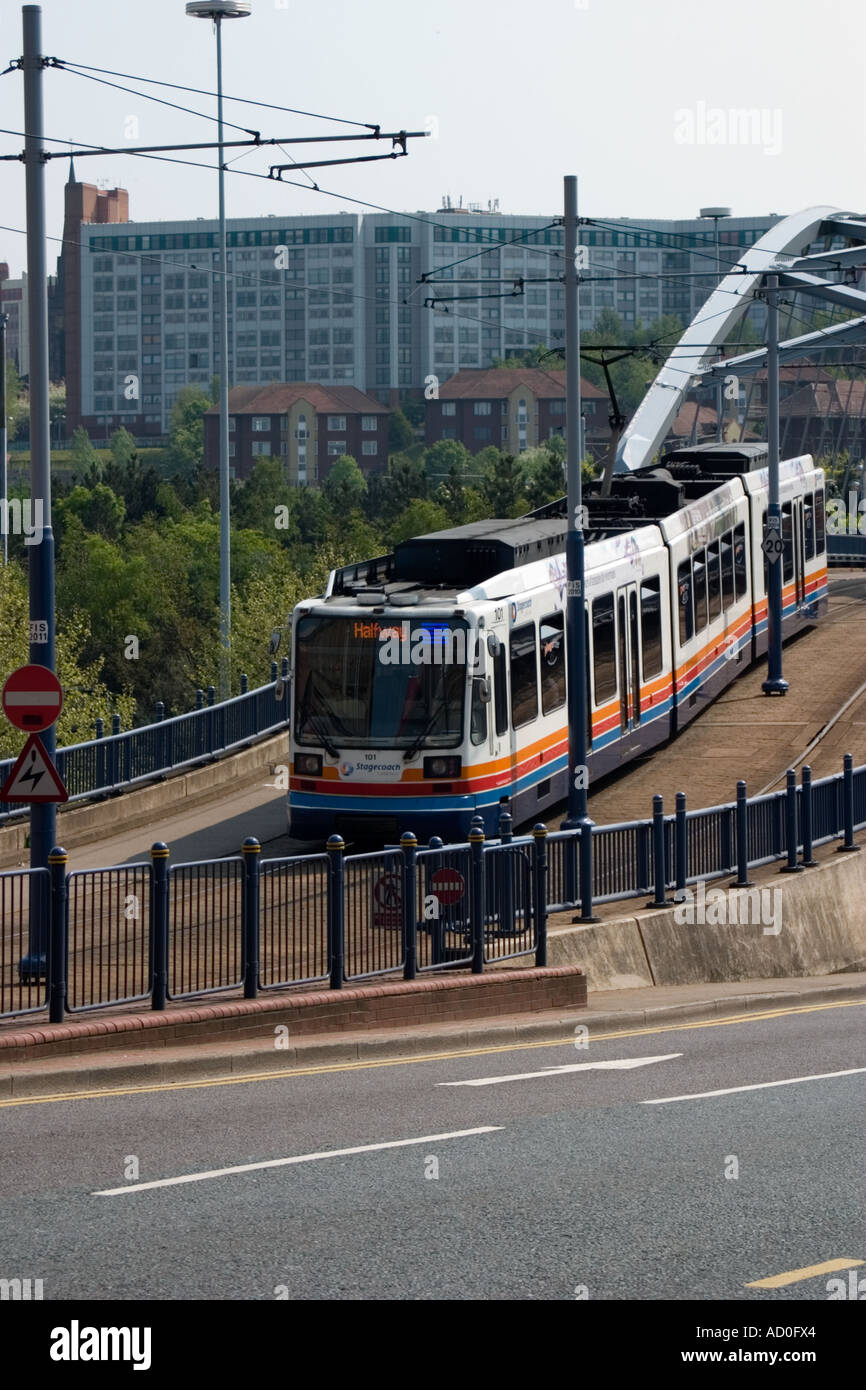 Sheffield tram track hi-res stock photography and images - Alamy