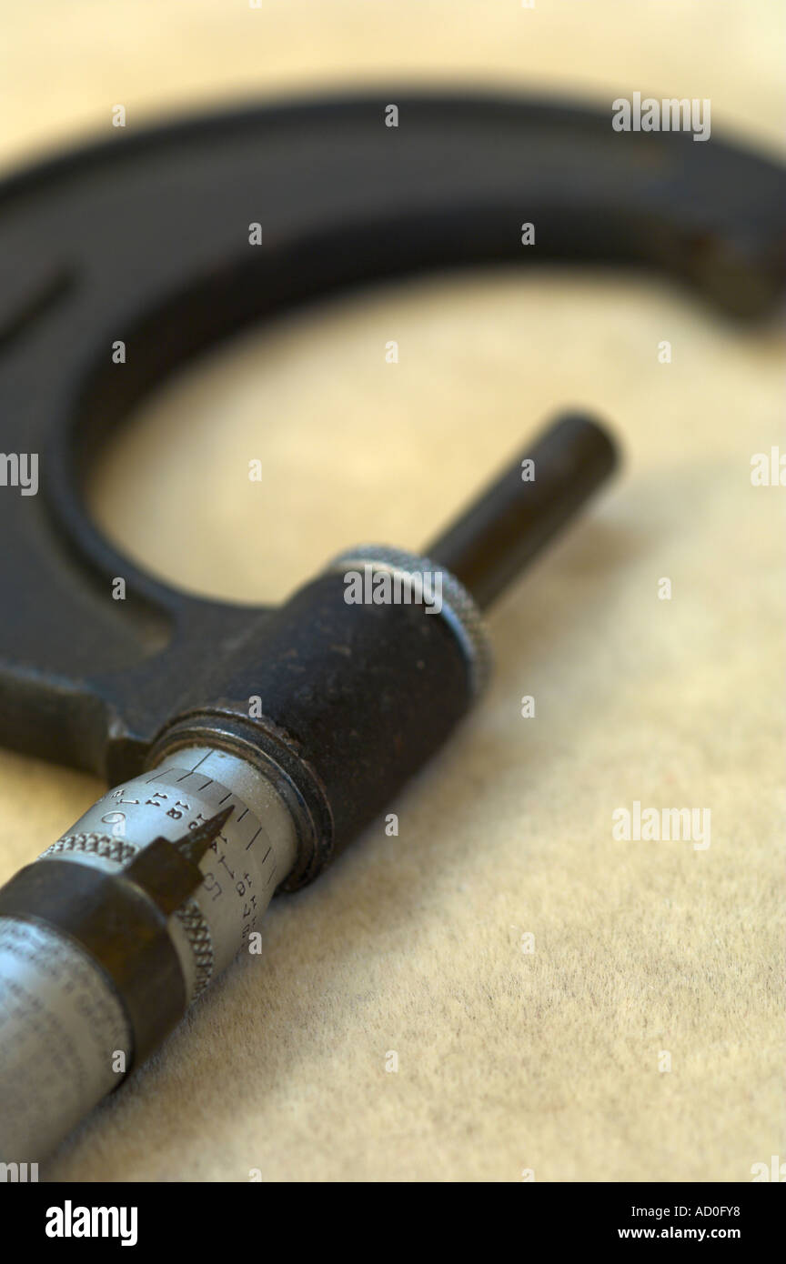 Micrometer measuring calipers Stock Photo - Alamy