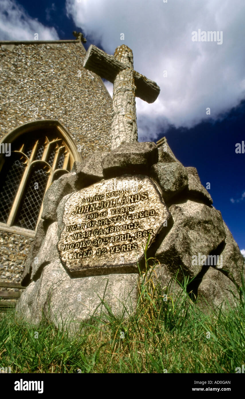 Tombstone church Hastingfield Cambridge England UK Stock Photo - Alamy