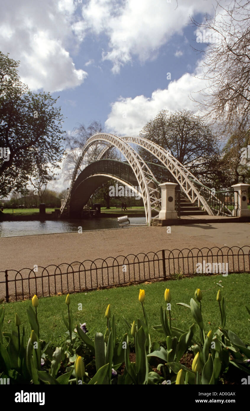 Pedestrian footbridge, Bedford, England, UK Stock Photo - Alamy