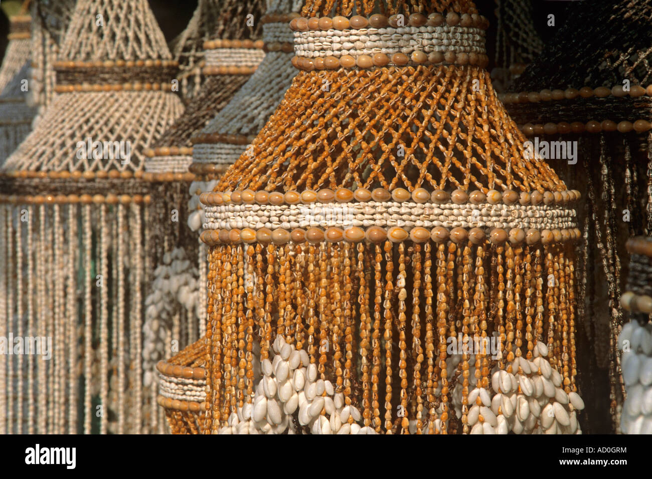 Shell lampshades Cebu Visayas Philippines Stock Photo - Alamy