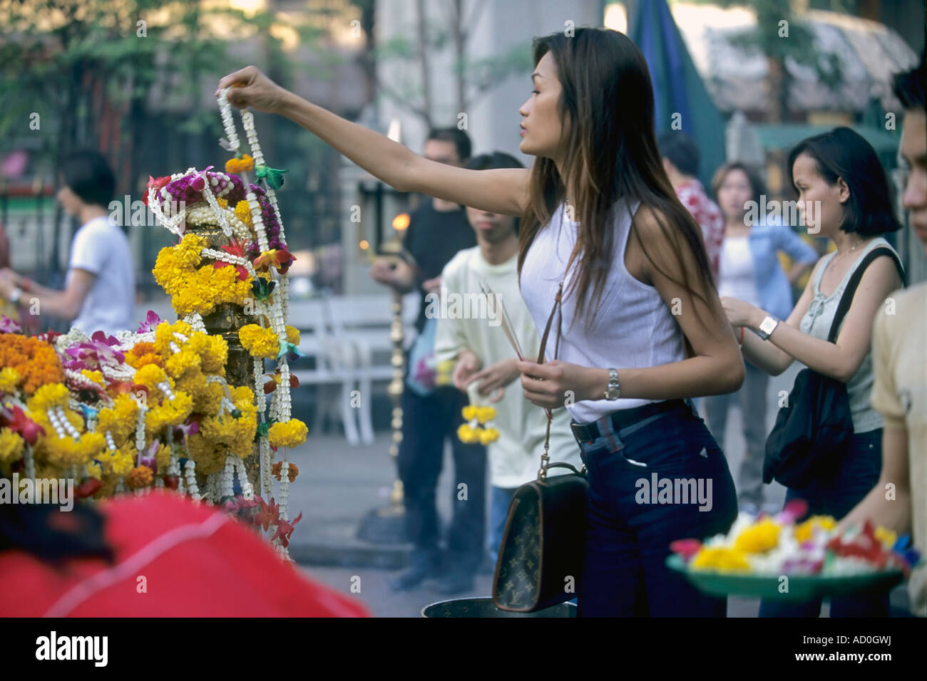 Erewan Shrine, Bangkok, Thailand Stock Photo - Alamy
