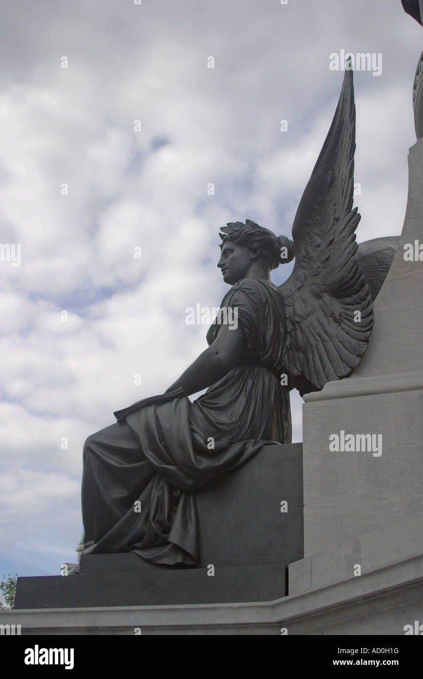 Angel on the O Connell Monument Dublin County Dublin Ireland Stock ...