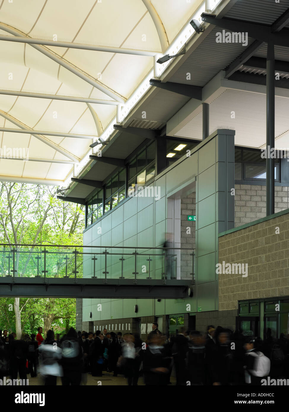 Brentside High School, Ealing, London. Internal street. Architect ...