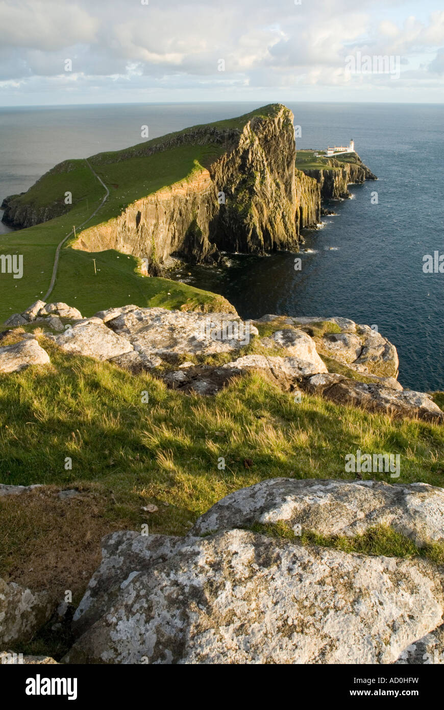 Neist Point, Skye, Scotland, evening light Stock Photo - Alamy