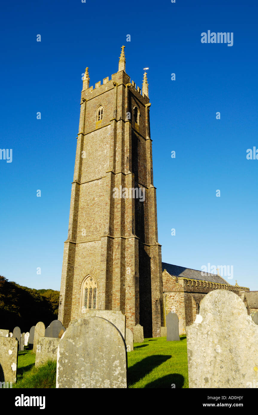 St Nectan's Church in the village of Stoke in North Devon, England ...