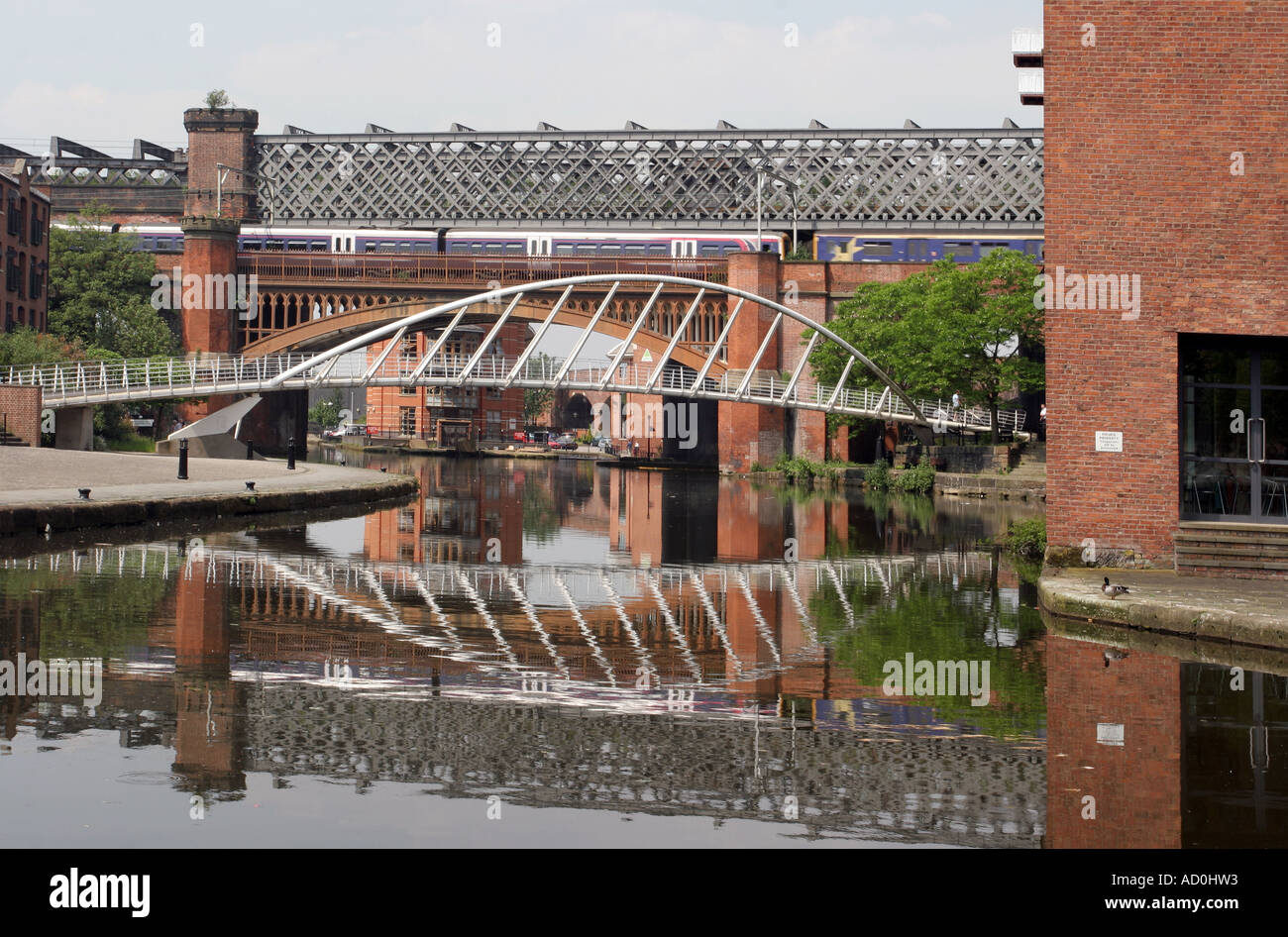 Castlefield, Merchants Bridge, Manchester Stock Photo - Alamy