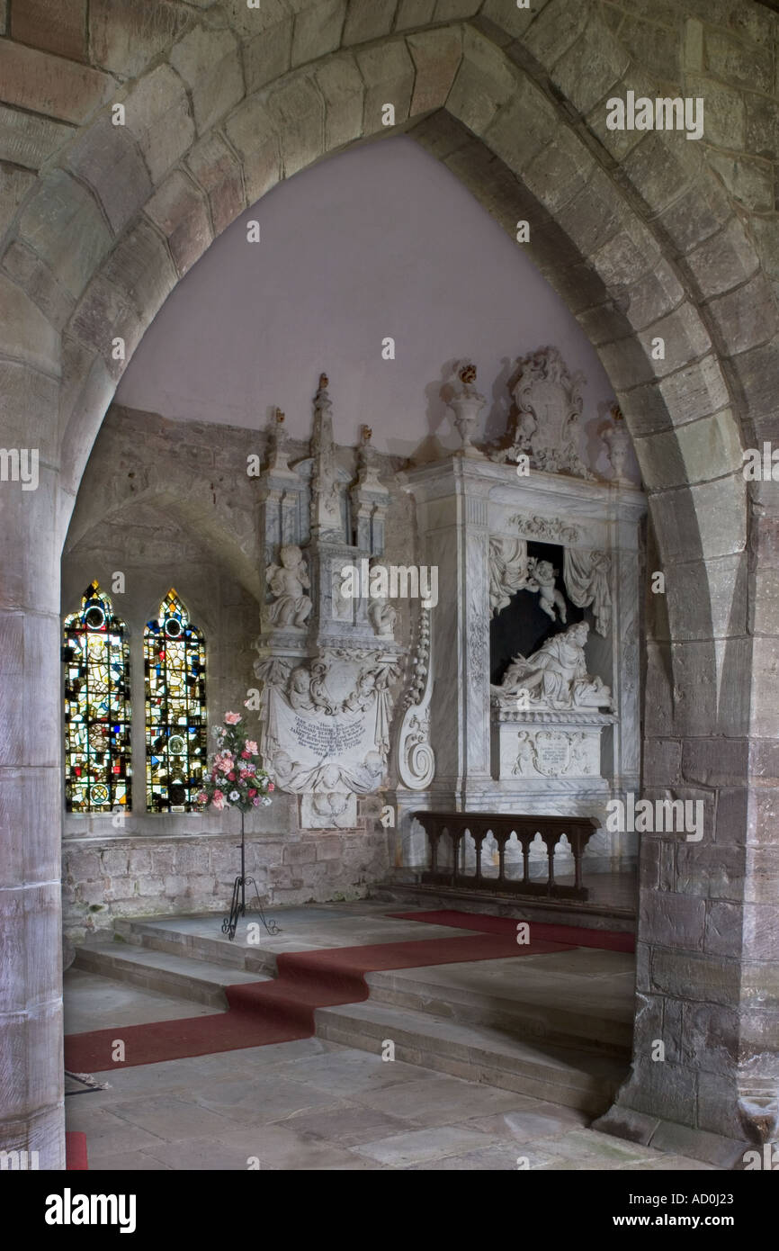 The Church of Saint Cuthbert Holme Lacy Herefordshire England Interior ...