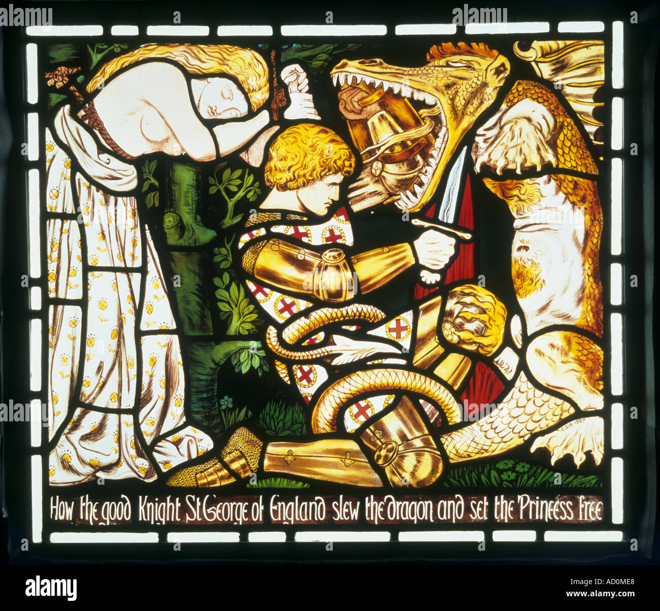 Saint george and the dragon hi-res stock photography and images - Alamy