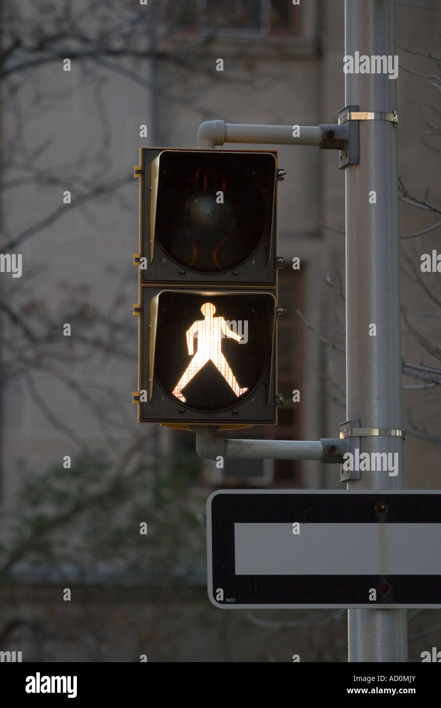 Canadian walk sign for traffic lights Stock Photo - Alamy