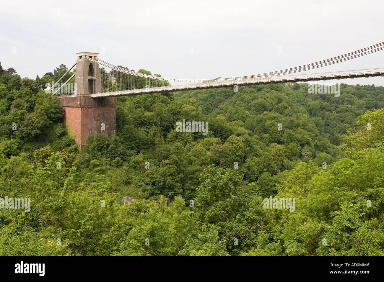 England Bristol Brunels Clifton Suspension bridge over the Avon Gorge ...