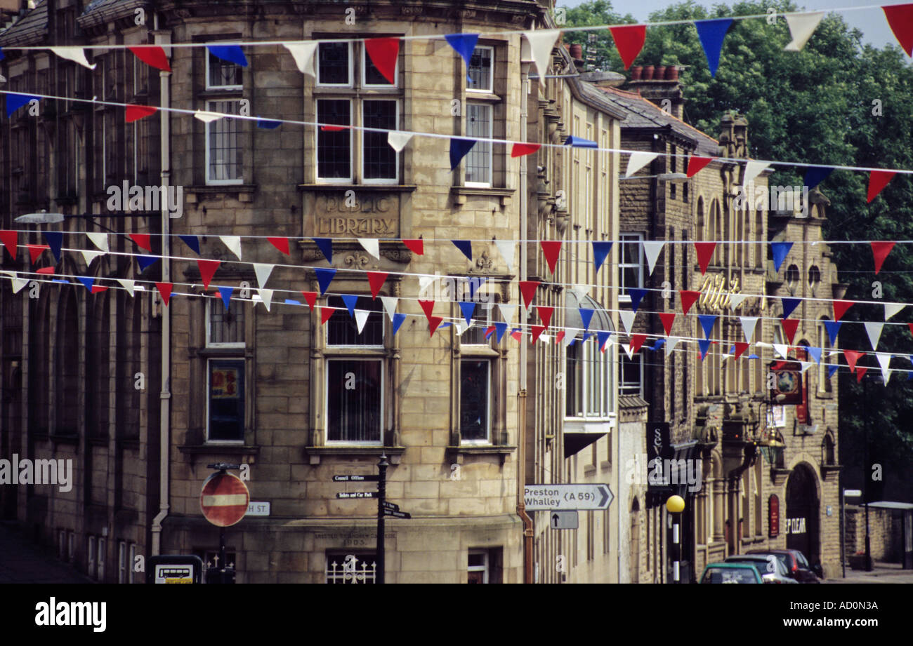 Old Library building in Clitheroe Lancashire Stock Photo - Alamy