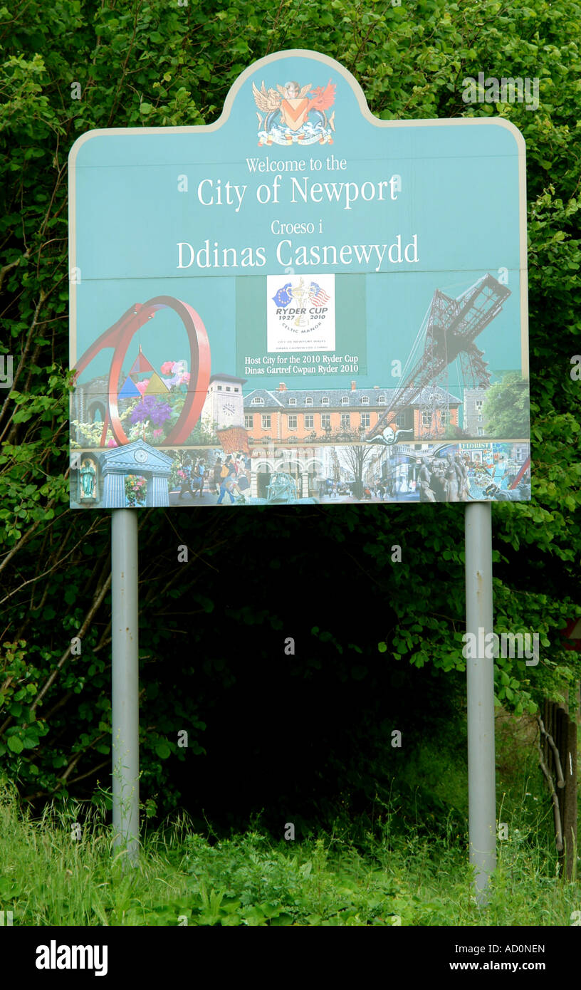 Ryder cup sign newport hi-res stock photography and images - Alamy