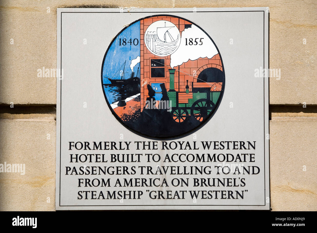 England Bristol St Georges Road heritage sign on former Royal Western ...