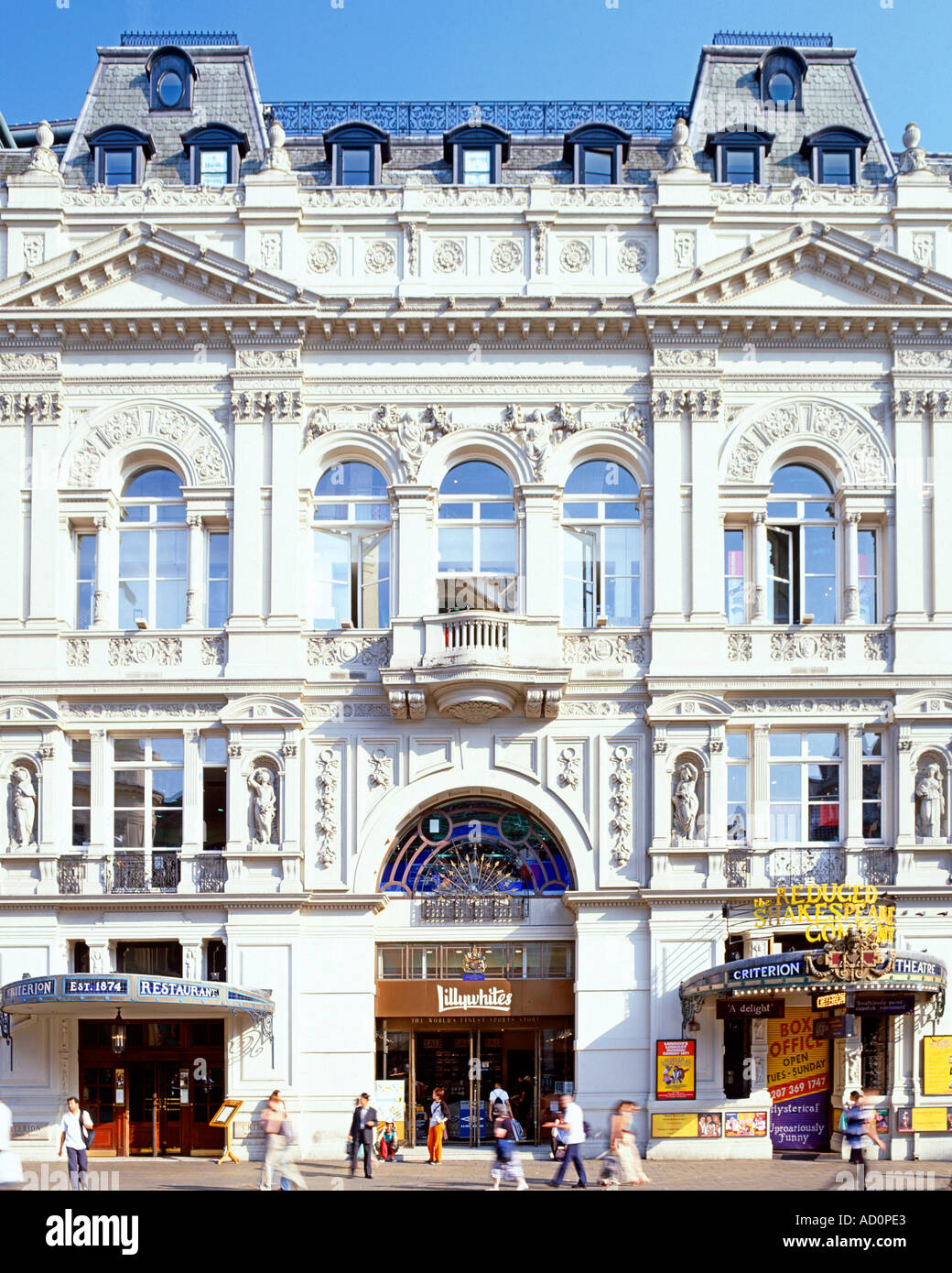The Criterion building and entrance to the Criterion restaurant and ...