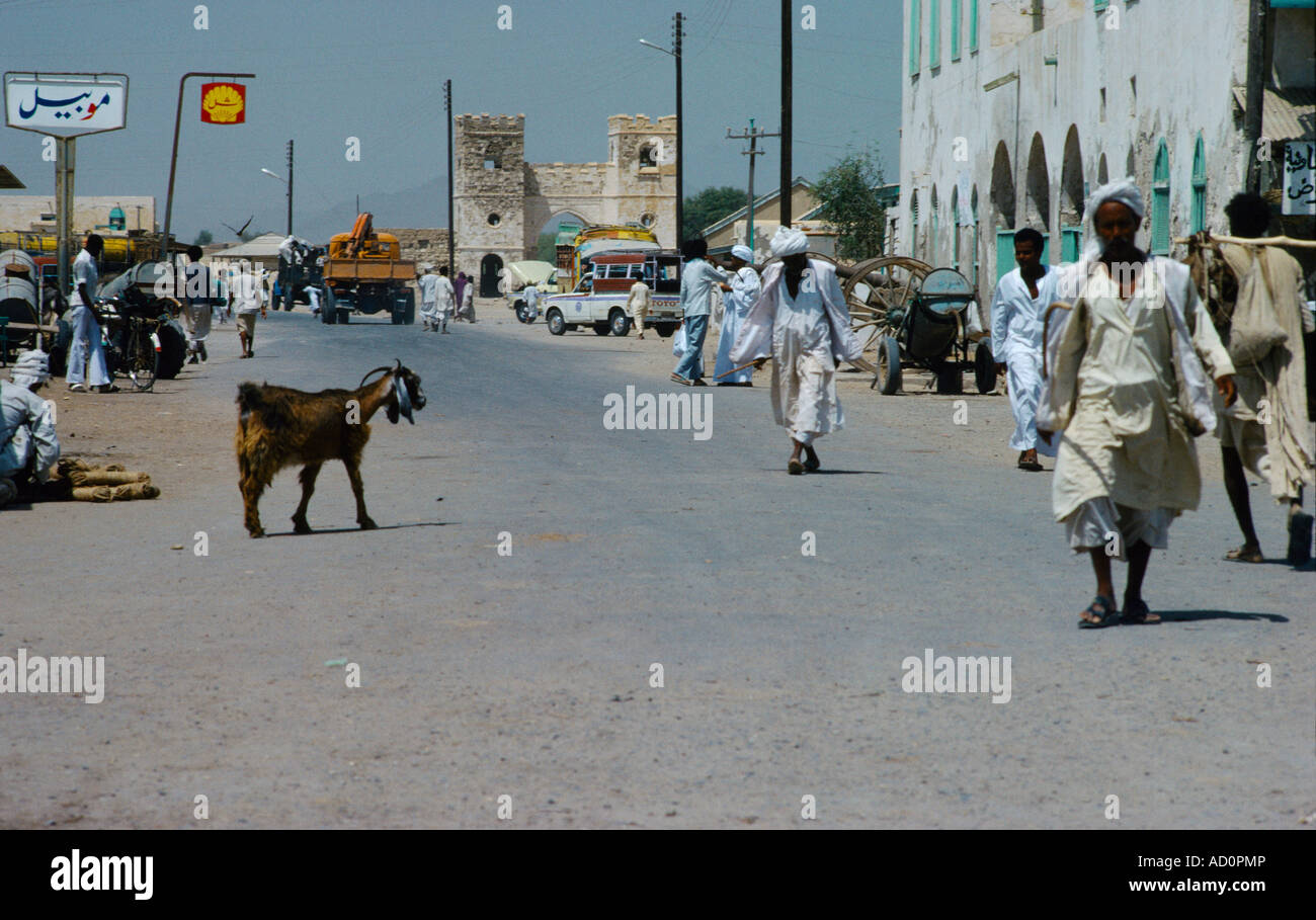Suakin Islands Sudan Red Sea Coast Street Scene People & Goat Stock ...