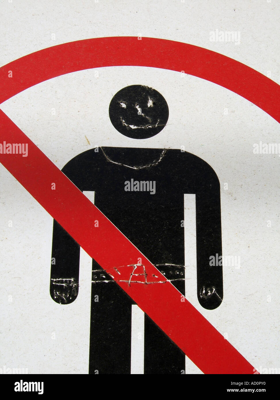 No entry graffiti man no entry graffiti hi-res stock photography and ...