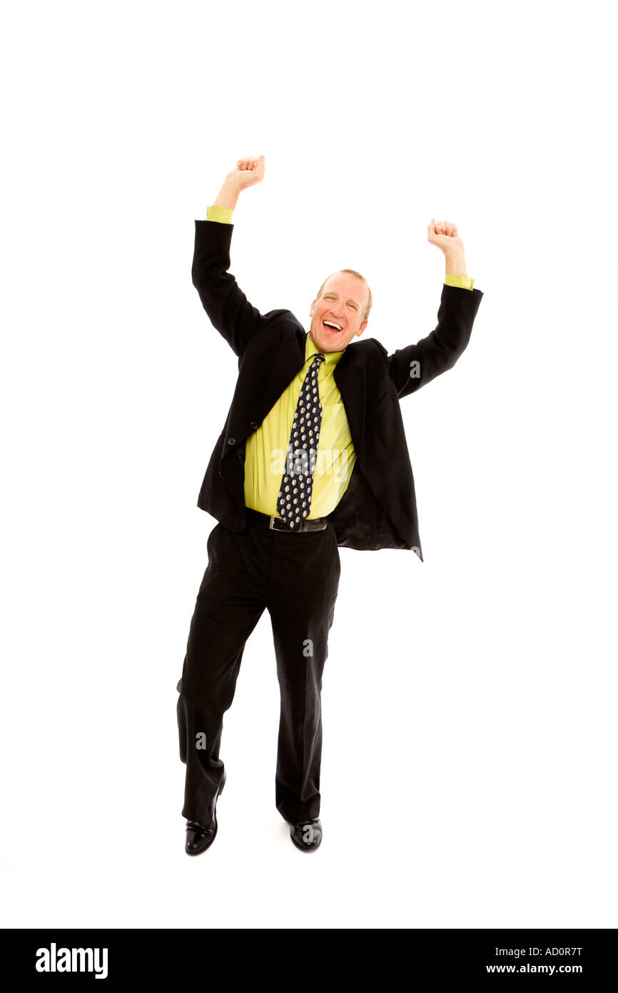 Male in office raises hi-res stock photography and images - Alamy