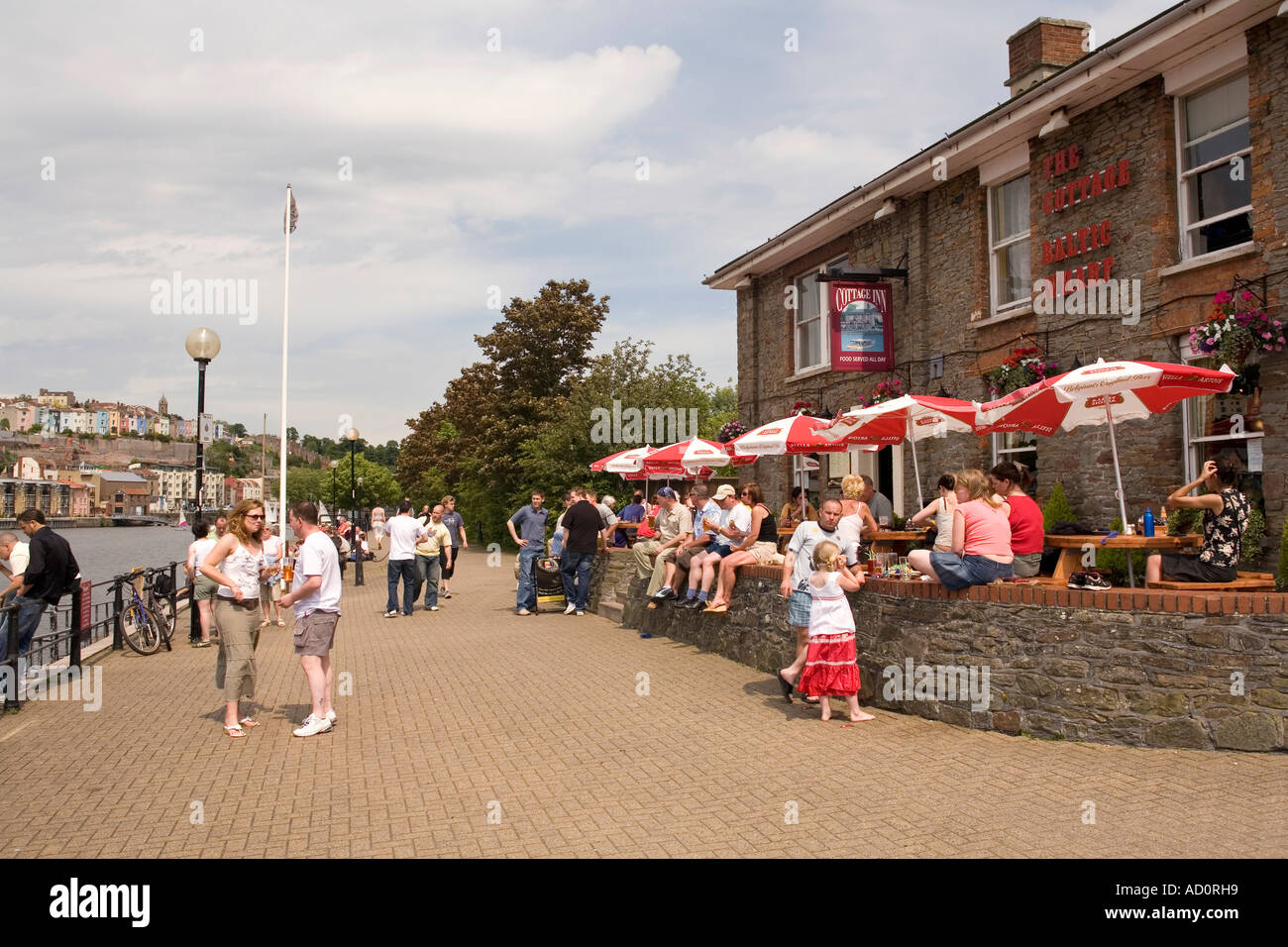 England Bristol Baltic Wharf The Cottage waterside pub Stock Photo - Alamy