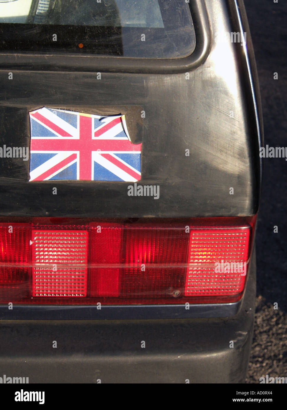 Union jack flag on boot hi-res stock photography and images - Alamy