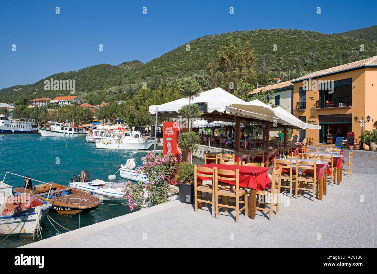 VASILIKI HARBOUR LEFKADA IONIAN ISLAND GREECE Stock Photo - Alamy