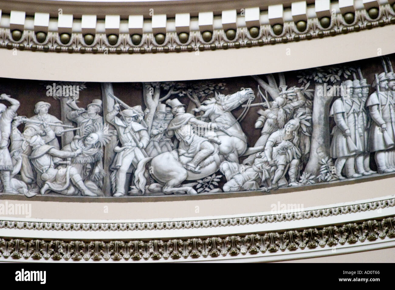 Closeup of part of Frieze around walls of US Capitol rotunda Was Stock ...