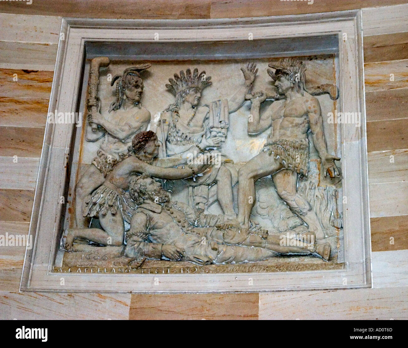 Preservation of Captain Smith by Pocahontas 1606 US Capitol rotunda ...