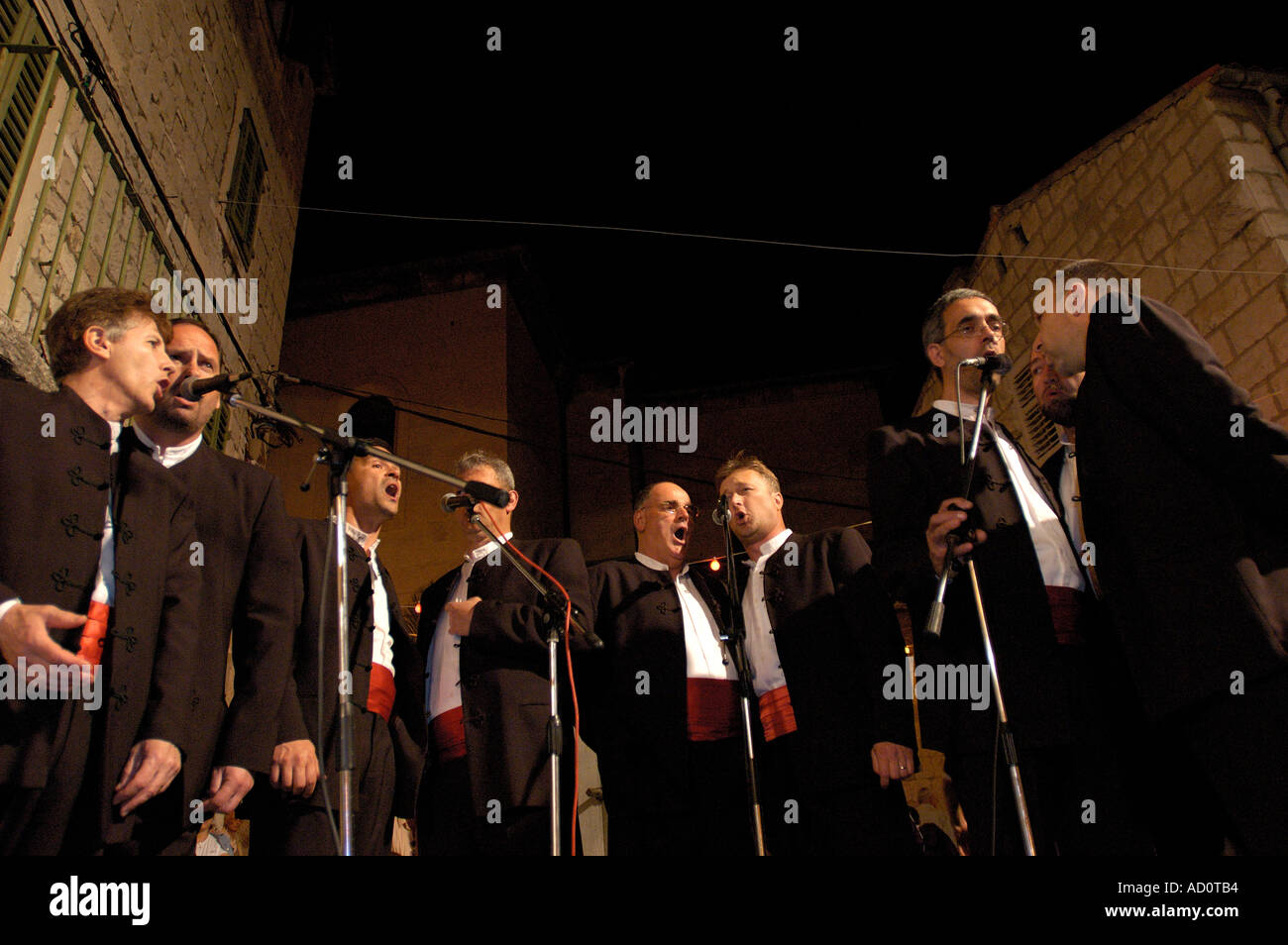 Chorus in a Split festival, Croatia Stock Photo - Alamy