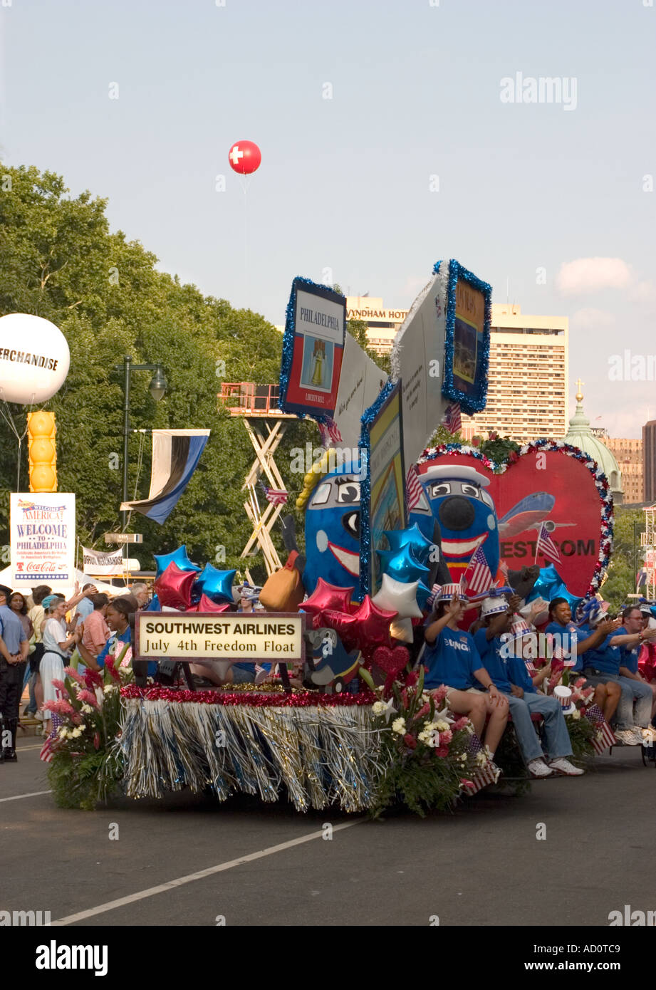 Southwest Airlines July 4th Freedom Float Benjamin Franklin Parkway ...