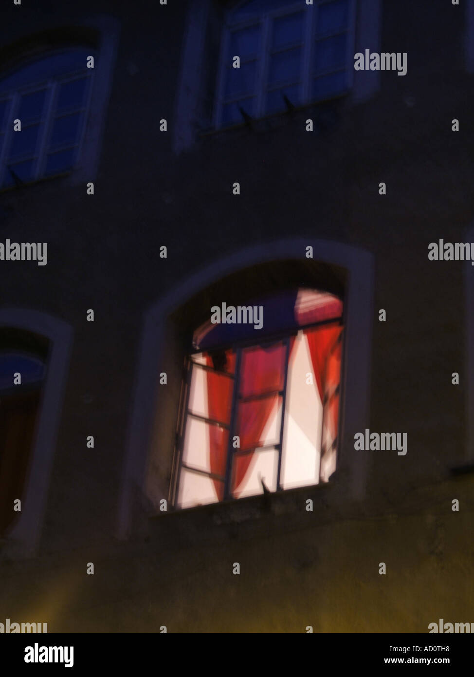 window at night in rome Stock Photo - Alamy