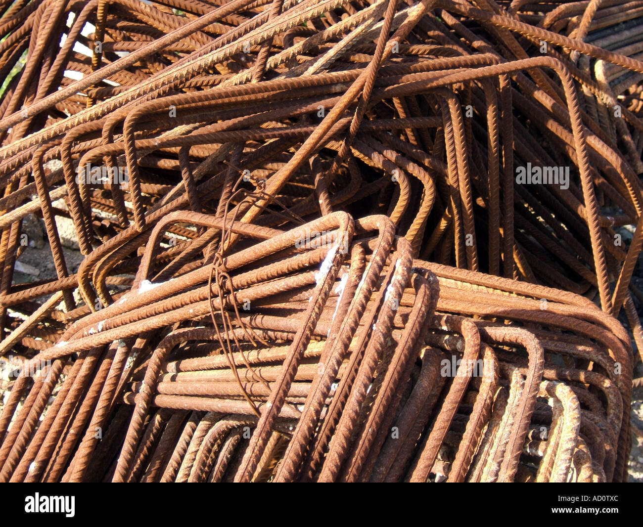 steel fixing rods on building site Stock Photo - Alamy
