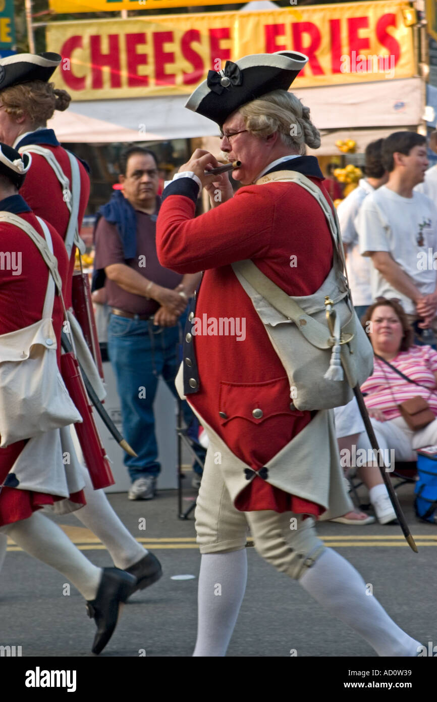 Fife player with Old Barracks Museum Fife and Drum Corps 4th of July ...