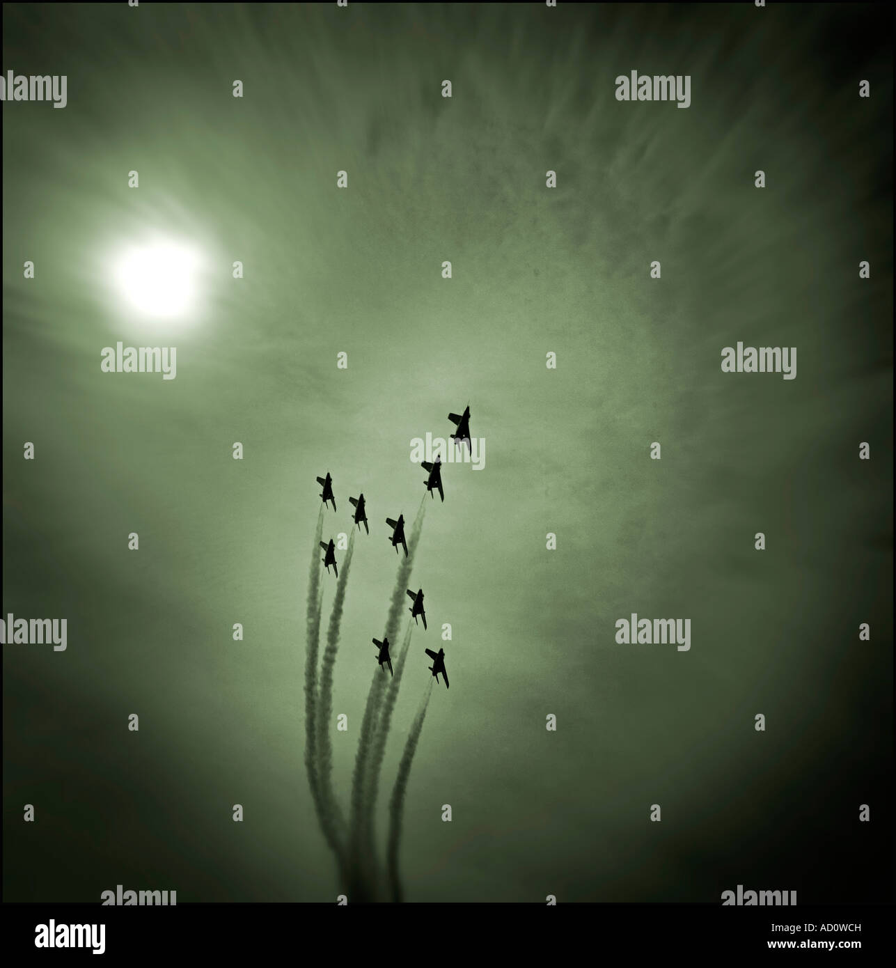 Formation of aircraft in flight Stock Photo - Alamy