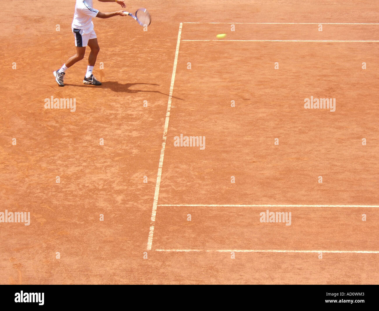 tennis player in action Stock Photo - Alamy