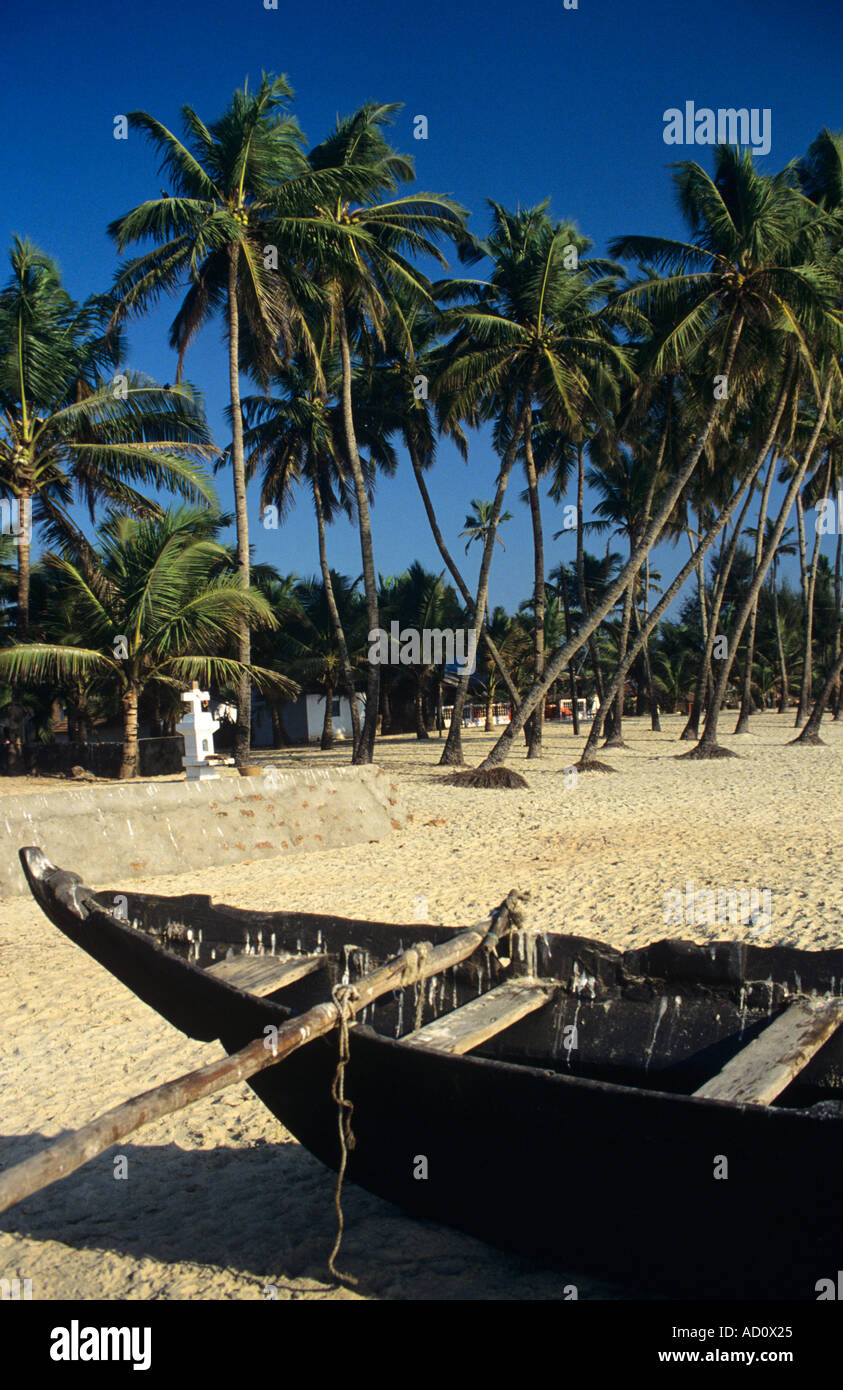 Fishing boat Colva Beach Goa India Stock Photo - Alamy