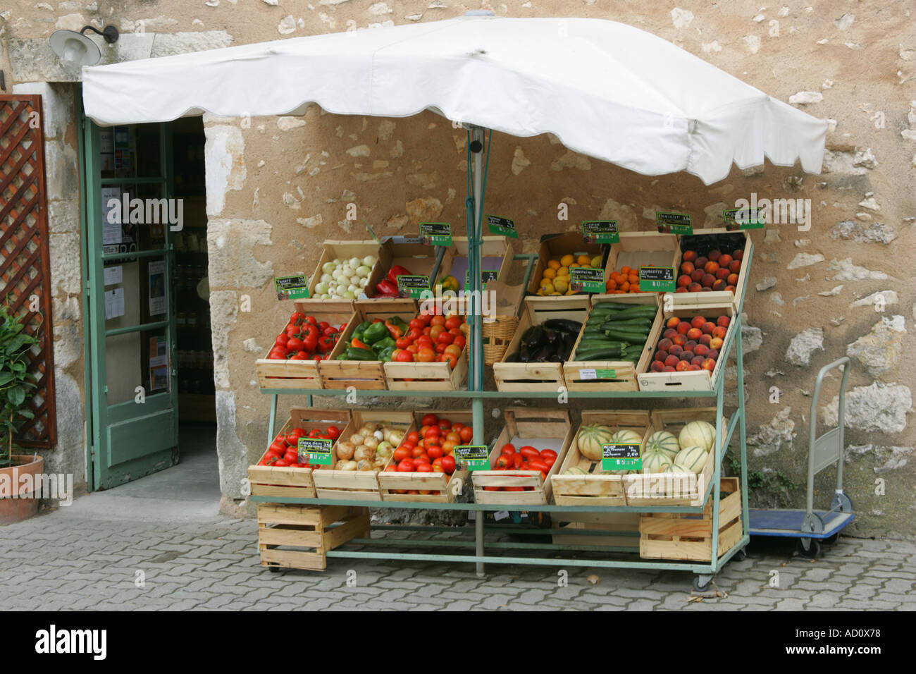 fruits stall in a provence street Stock Photo - Alamy