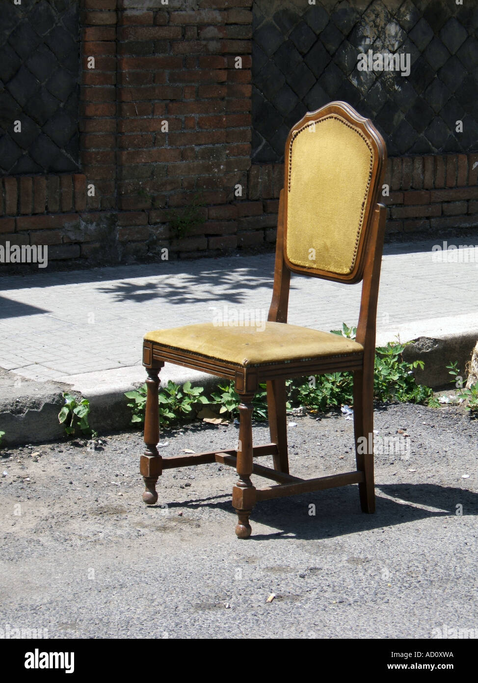 one old chair left in street Stock Photo - Alamy