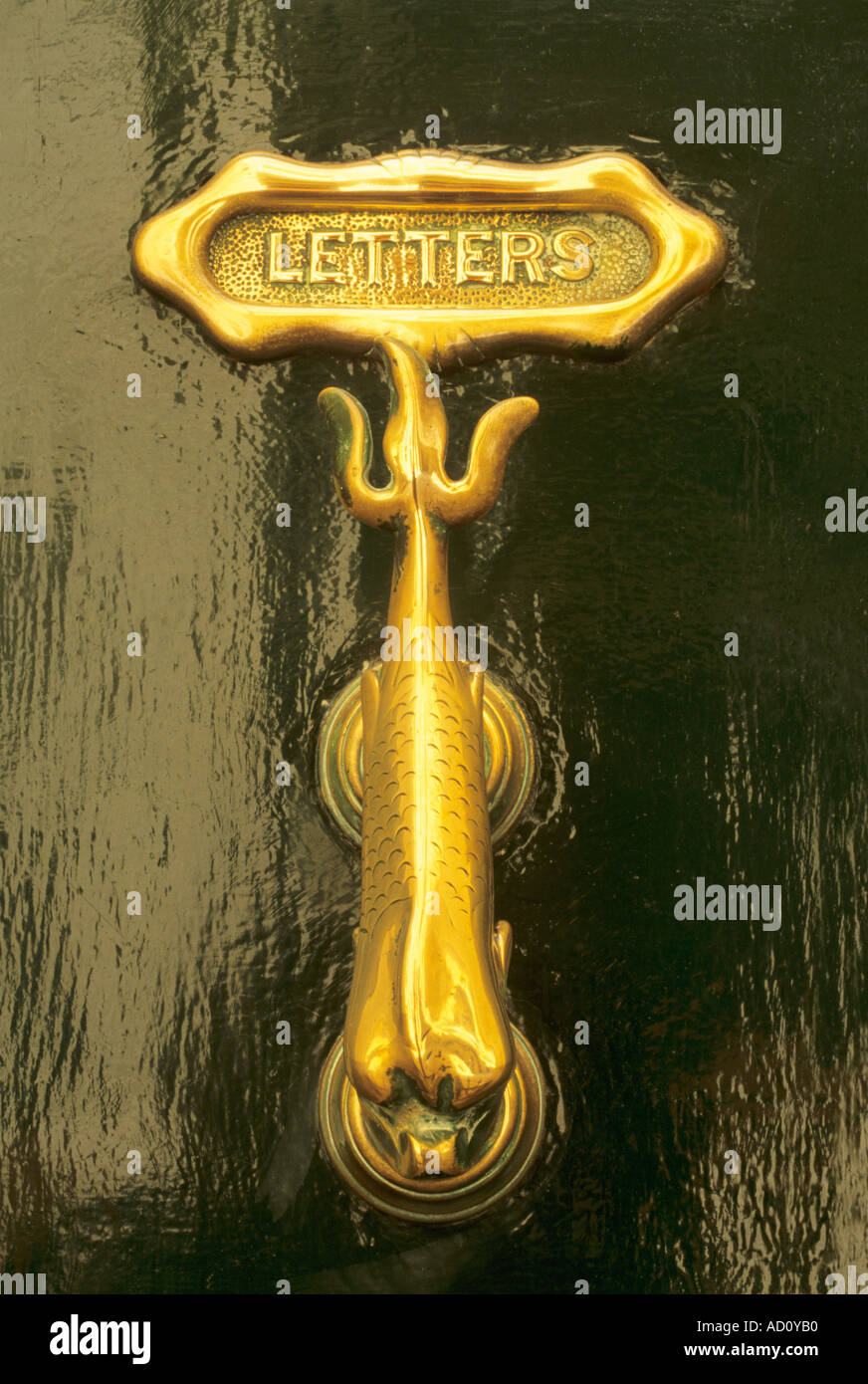 Door Knocker and Letter box Valletta Malta Stock Photo - Alamy